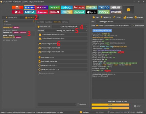 آموزش رایگان حذف FRP سامسونگ A165f - ایران دامپ